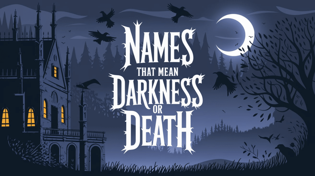 229 Darkness and Death Names: Meanings and Origins - Mothers Always Right