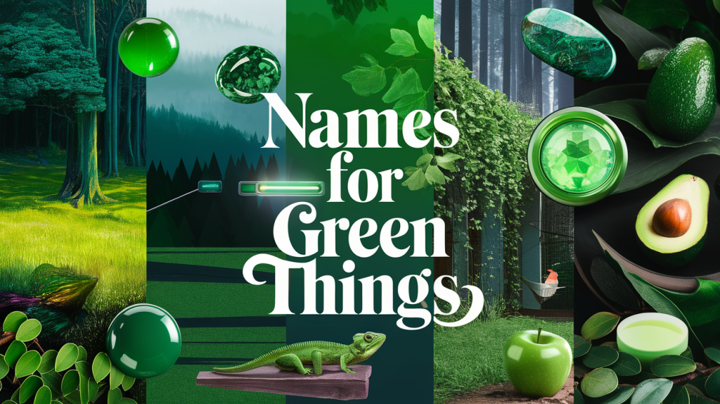 569 Extraordinary Names for Green Things - Mothers Always Right