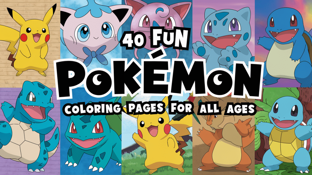 40 Fun Pokémon Coloring Pages for All Ages - Mothers Always Right