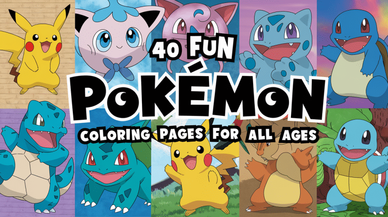40 Fun Pokémon Coloring Pages for All Ages - Mothers Always Right